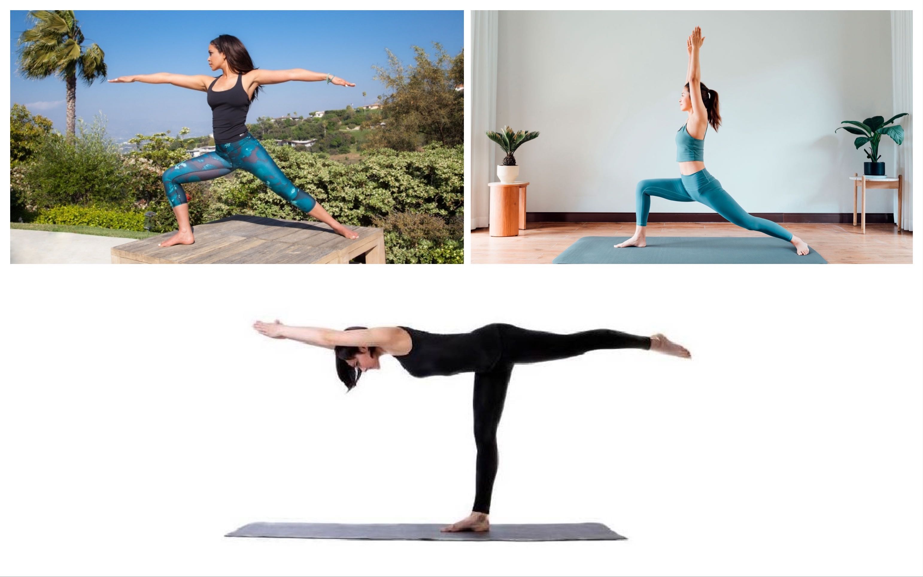 Virabhadrasana 1, 2, 3 - asane ce aduc putere, concentrare, încredere ...