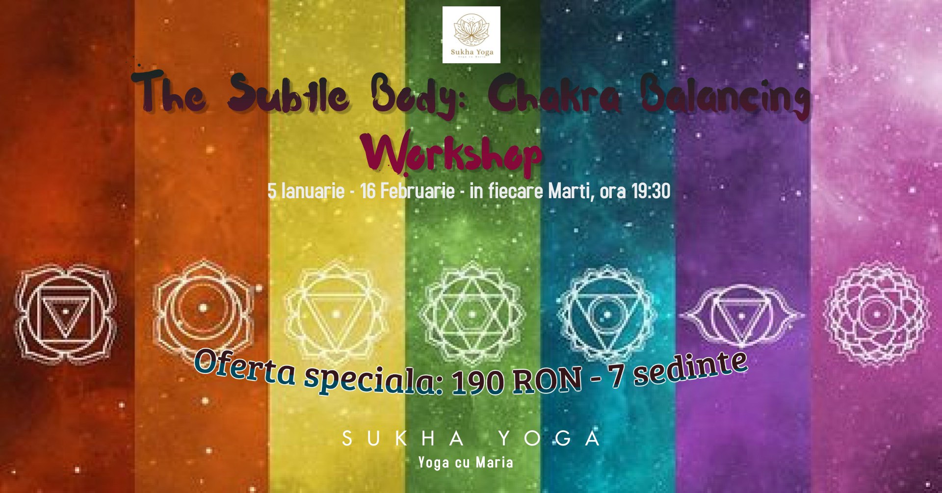The subtle body a chakra balancing workshop – online cu Maria Magdalena Gherasim